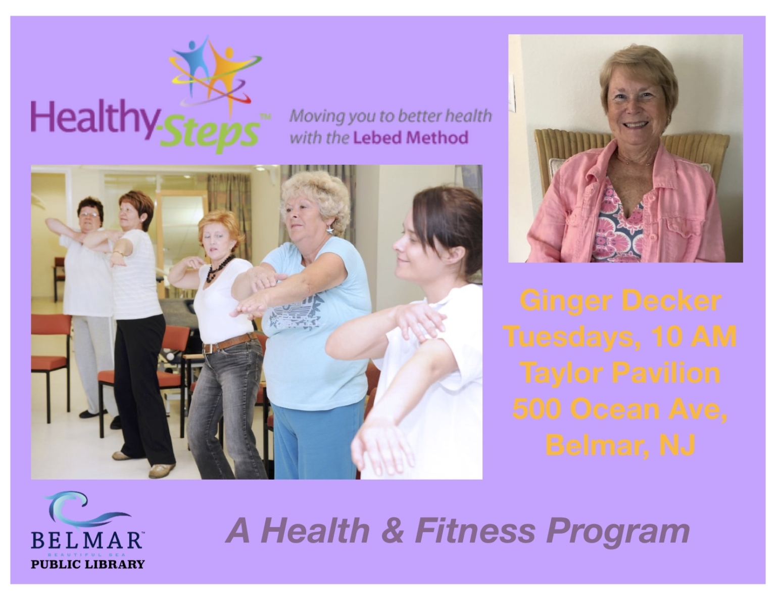 Healthy Steps with Ginger Decker – Belmar Public Library