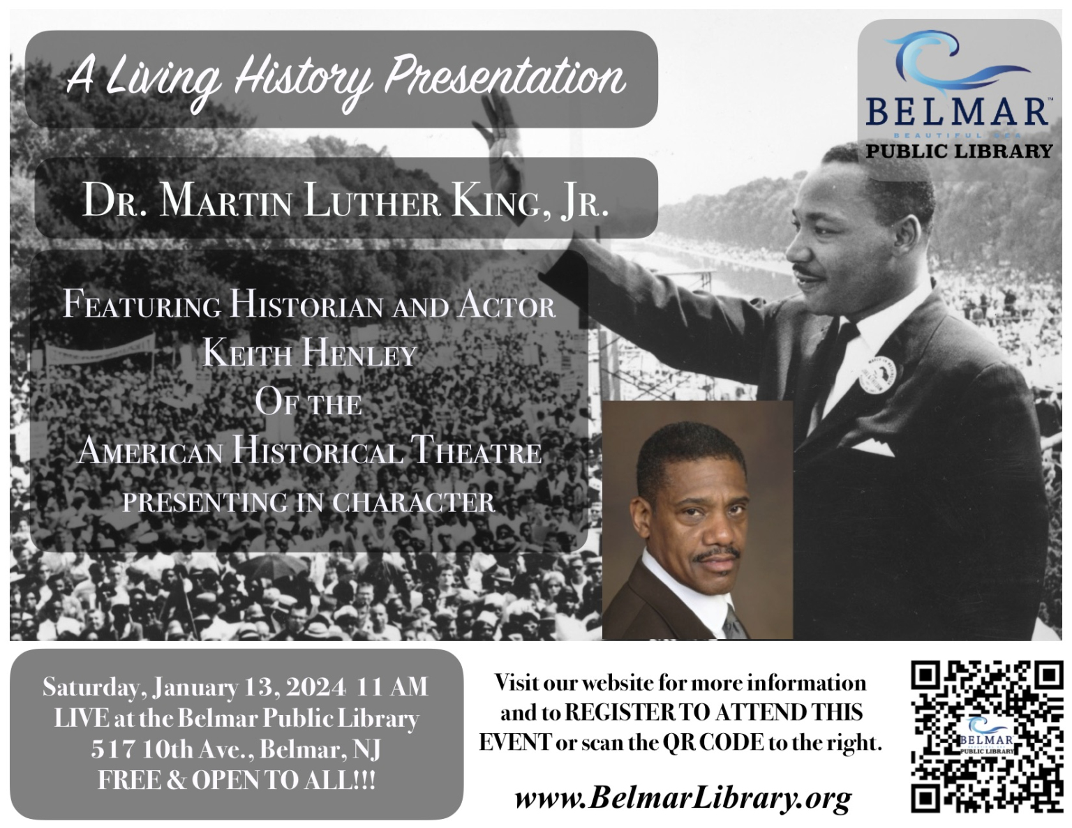 Dr. Martin Luther King, Jr. – A Living History Presentation – Belmar ...