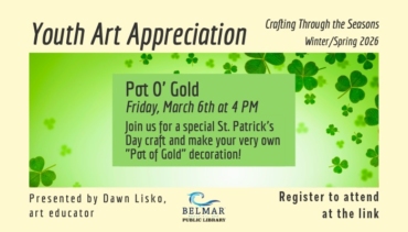 Youth Art Appreciation: Pot O’ Gold – Belmar Public Library