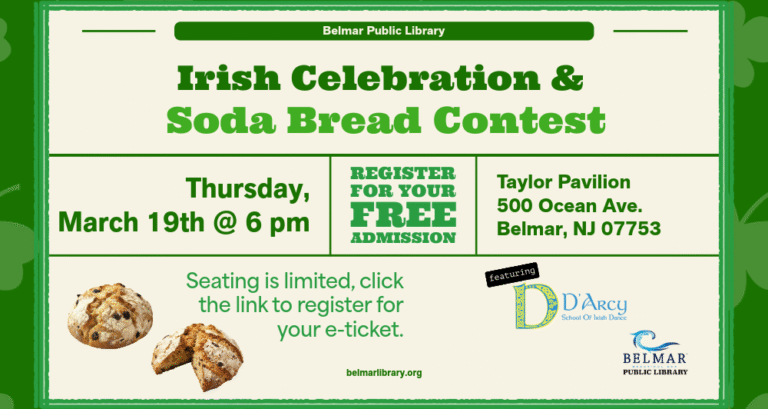 2026 Irish Celebration and Soda Bread Contest – Belmar Public Library